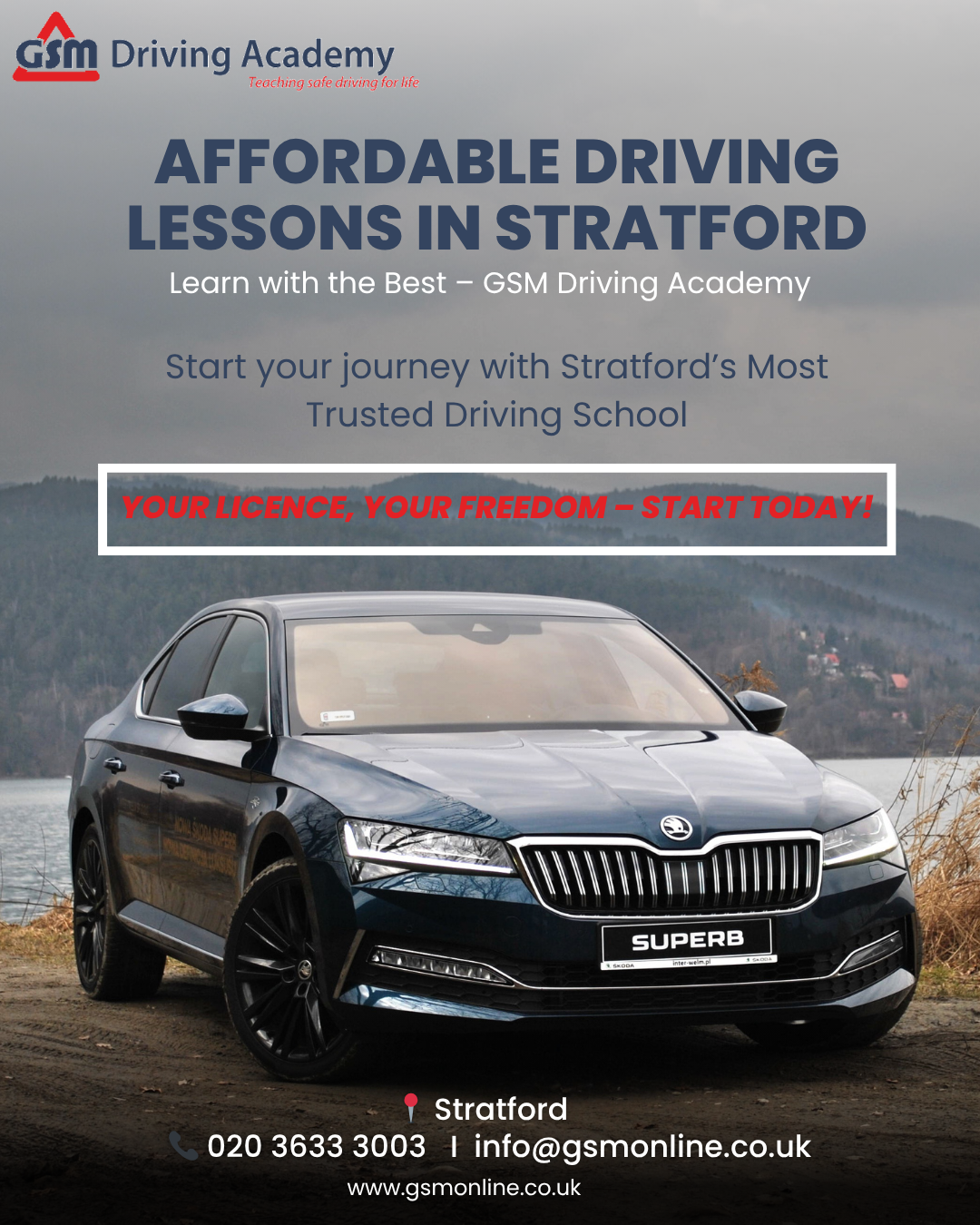 Driving School Stratford - GSM Driving Academy